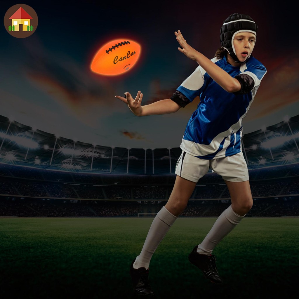 เรืองแสงใน Dark Football USB ชาร์จ Light Up Football พร้อมปั๊ม Outdoor ...