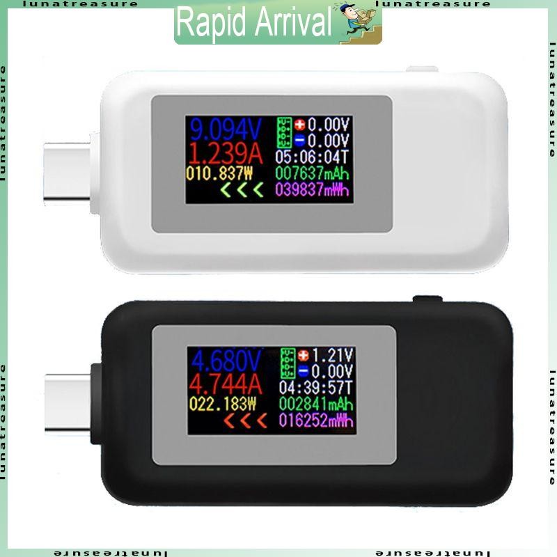 Lun Type-C USB Tester มัลติมิเตอร์ที่ใช้งานได้จริงเครื่องทดสอบแรงดัน ...