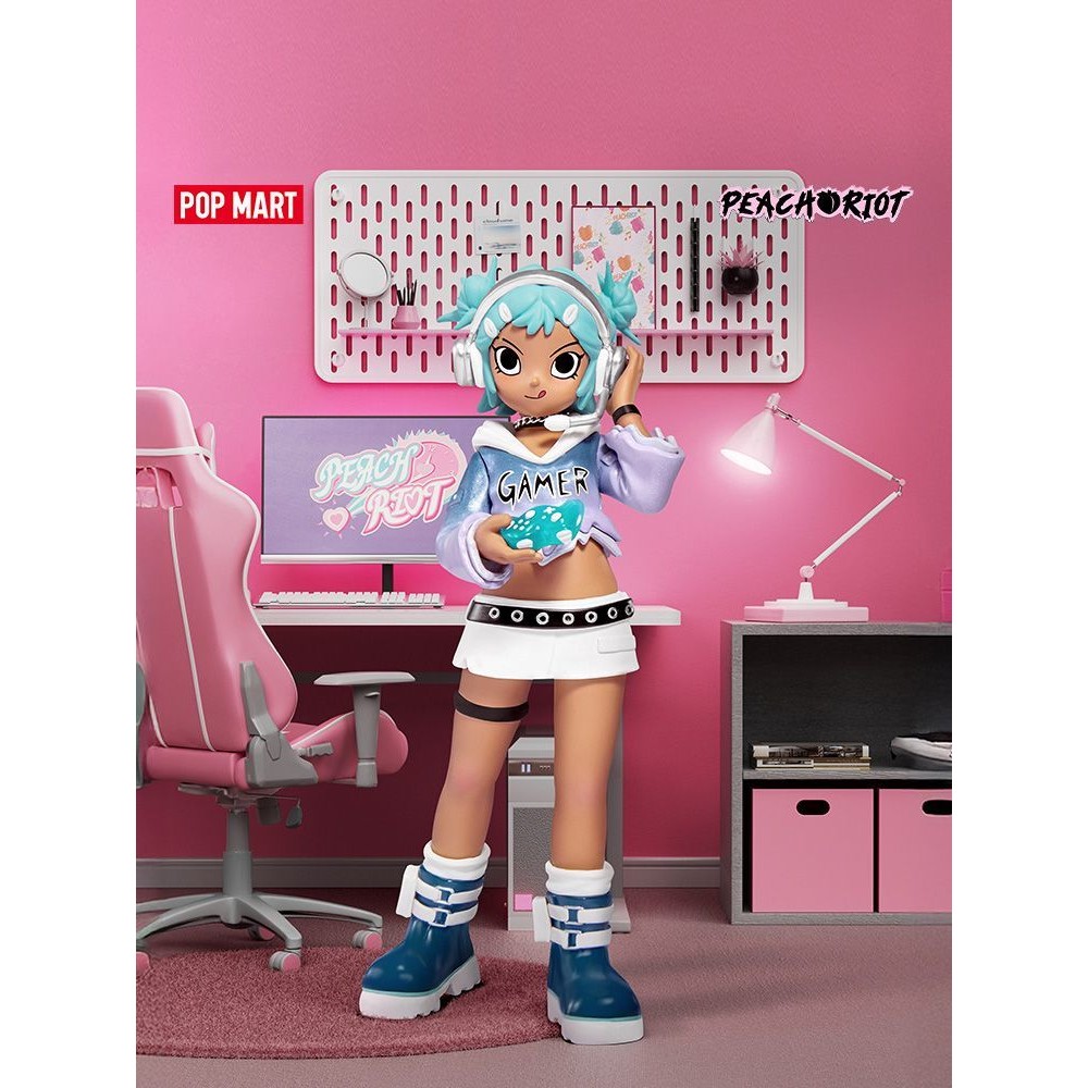 ฟิกเกอร์ซีรีส์ POPMART Peach Riot Punk Economics ของเล่นสะสมสำหรับตก ...