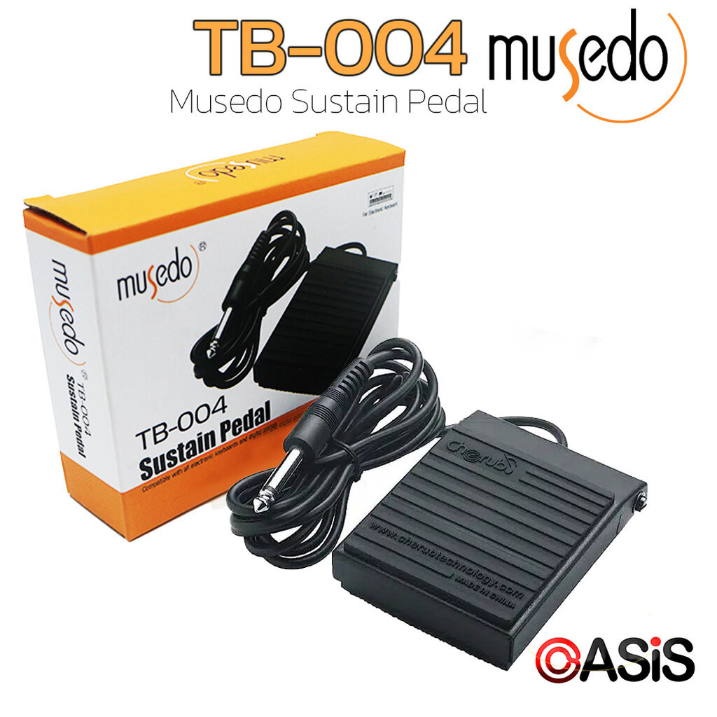 (ของแท้ 100%) สวิทช์เหยียบ Musedo TB-004 Sustain Pedal FootSwitch ฟุตสวิตซ์ สำหรับ Casio Yamaha ...