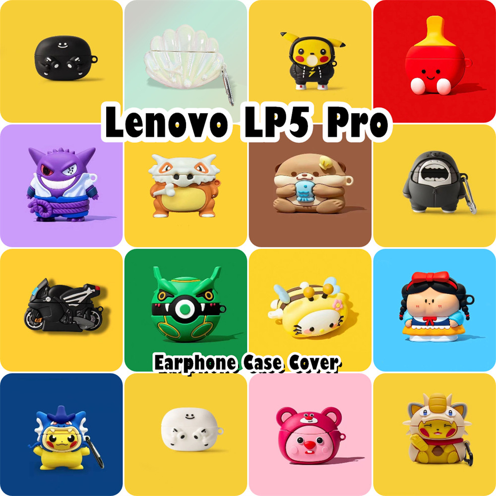 【Case Home】นําไปใช้กับ Lenovo LP5 Pro เคส Case เคสหูฟัง การ์ตูนง่าย ซิลิโคนนุ่ม เคส เคสหูฟัง NO ...