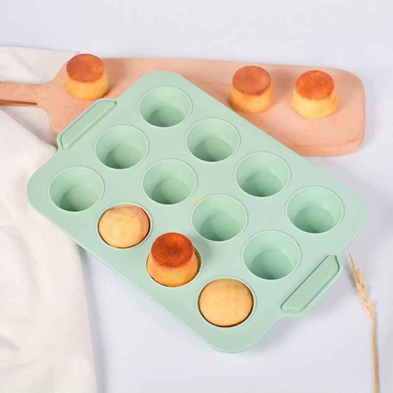 Yu 12 หลุมรอบเค้ก Moulds แม่พิมพ์ขนมปังมูส Mould ช็อกโกแลตแม่พิมพ์ครัว ...