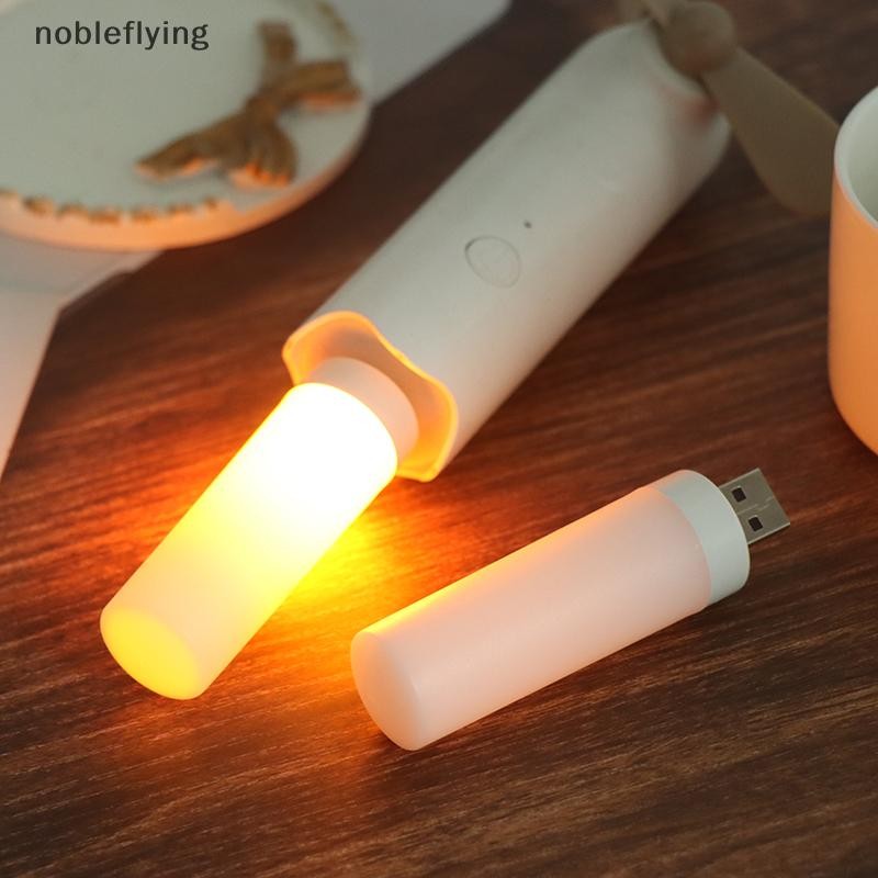 Nf USB บรรยากาศ LED เปลวไฟกระพริบแสงเทียน Night Light Camping Light ขุน ...