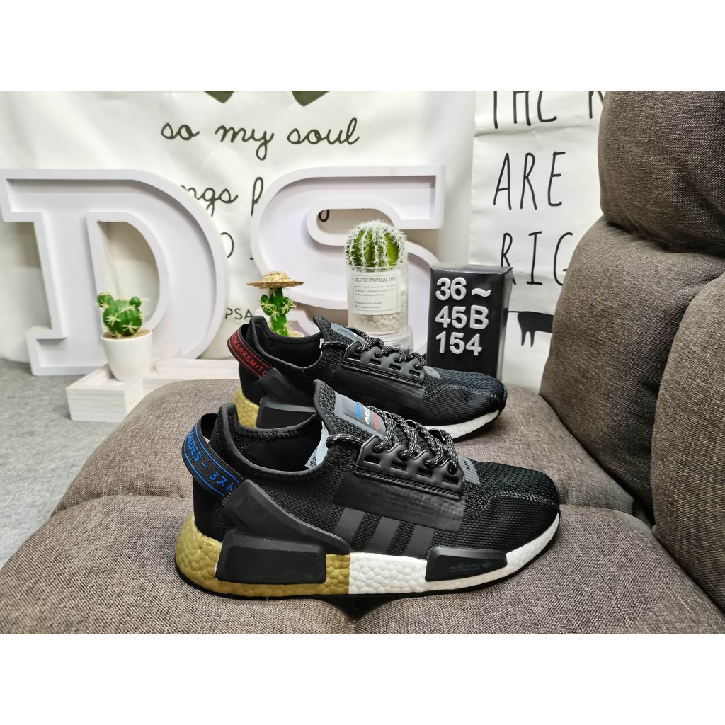 36-45 ad_id_as NMD _R1 คลาสสิกระบายอากาศย้อนยุคกีฬาลําลองรองเท้าผ้าใบ ...