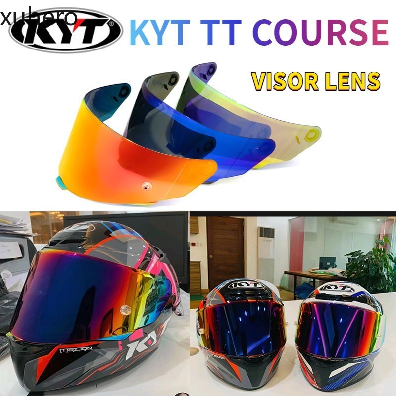 KYT TT Course Visor เลนส์ Revo FIt สําหรับหมวกกันน็อค KYT TT Course KYT ...