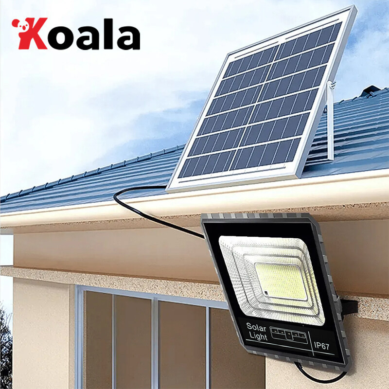 KOALA แบบใหม่ Solar lights LED รุ่น 20w 60W 100W ไฟโซลาร์เซลล์ สปอตไลท์ ...