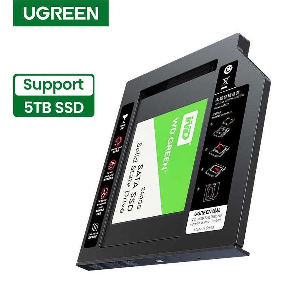 UGREEN 70657 HDD Caddy 9.5mm Universal SATA 3.0 HDD Caddy สำหรับ2.5 ...