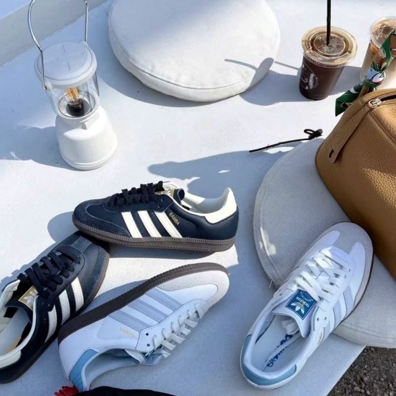 ของแท้ 100% Adidas Originals Samba OG BLUE / BLACK Sneakers ID2055 ...