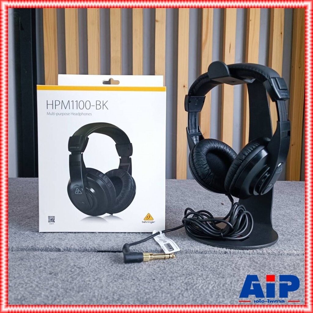 BEHRINGER HPM-1100 หูฟัง สีดำ หูฟังสเตอริโออเนกประสงค์ stereo ...