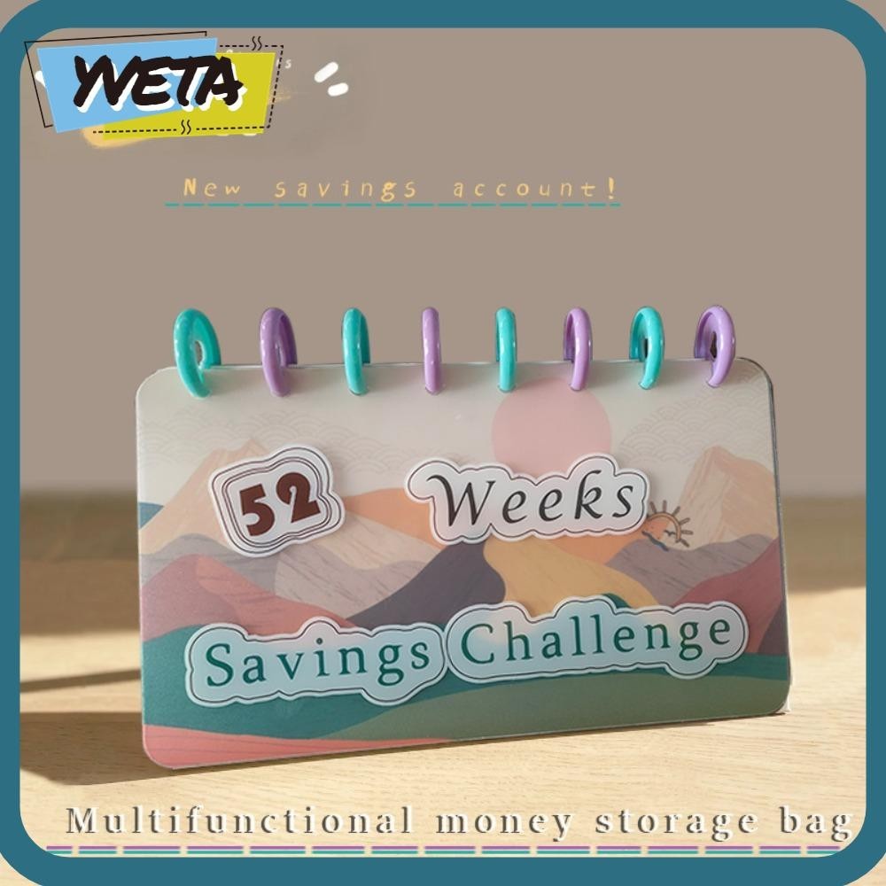 Yveta หนังสืองบประมาณ PVC ประหยัดเงิน 52 สัปดาห์ ใช้ซ้ําได้ | Shopee Thailand