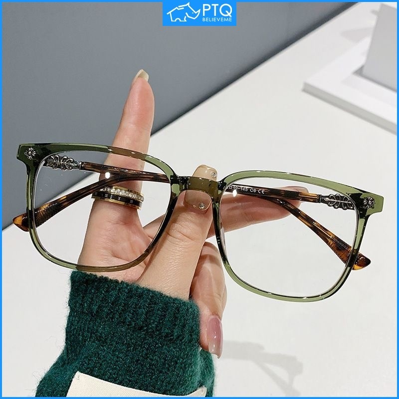 แว่นตาอ่านหนังสือ tr90 น้ําหนักเบาพิเศษ ป้องกันแสงสีฟ้า 0-+400 PTQ สําหรับทุกเพศ | Shopee Thailand