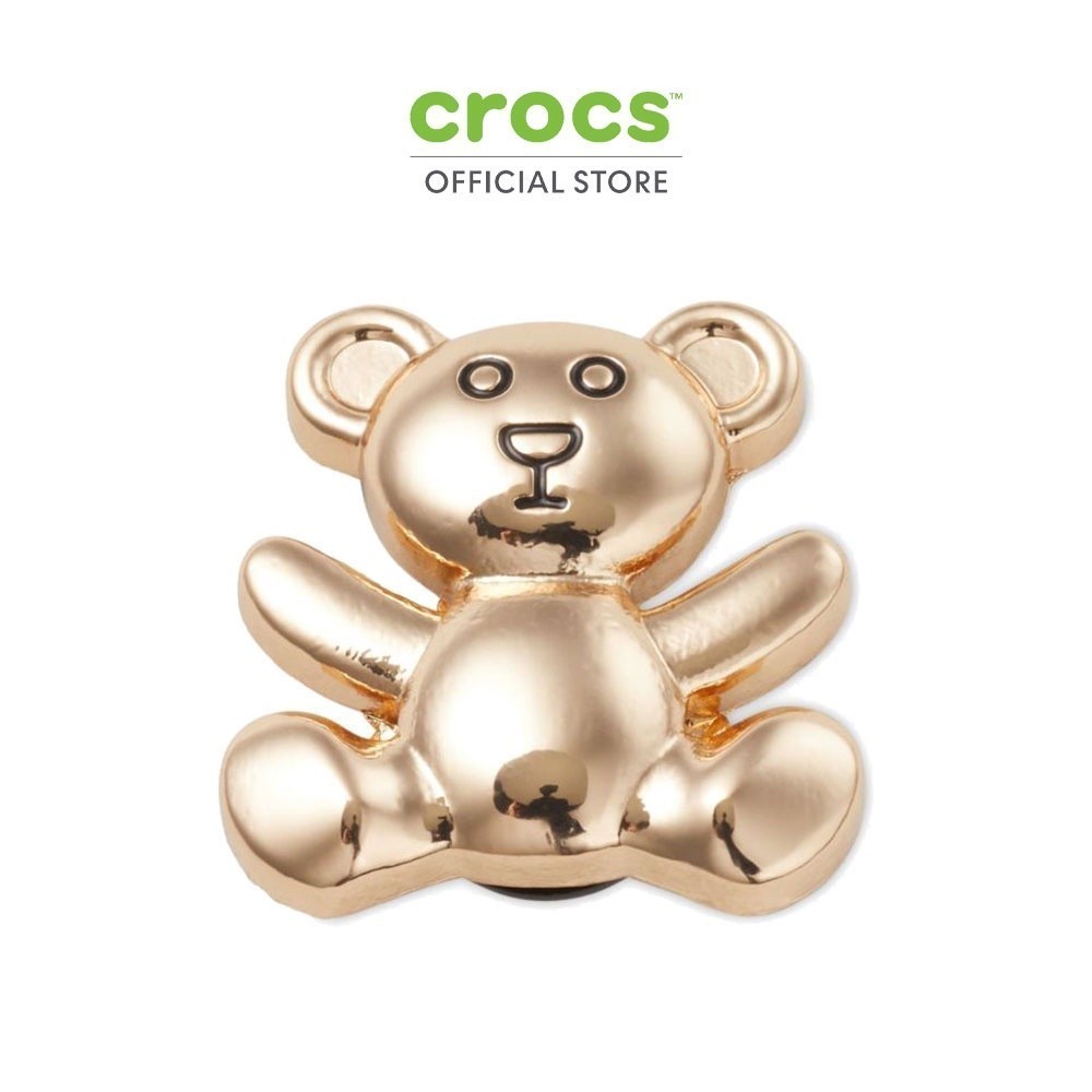 CROCS ตัวติดรองเท้า JIBBITZ GOLD TEDDY BEAR รุ่น 10011085 | Shopee Thailand