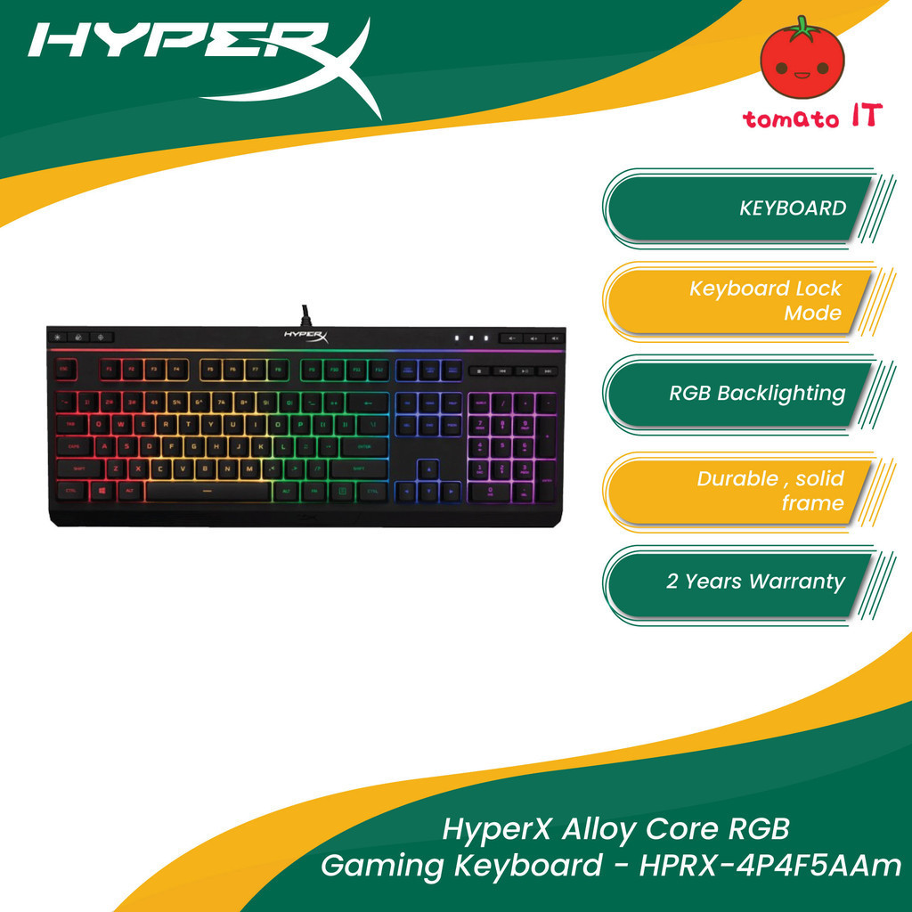 คีย์บอร์ดเกม HyperX Alloy Core RGB - 4P4F5AA | Shopee Thailand
