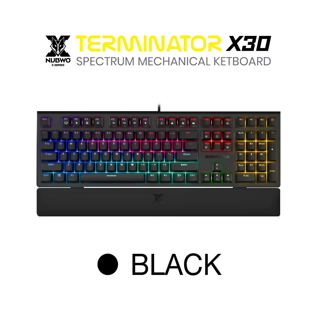คีร์บอร์ด พร้อมส่ง NUBWO X30 TERMINATOR Mechanical Keyboard คีย์บอร์ด ...