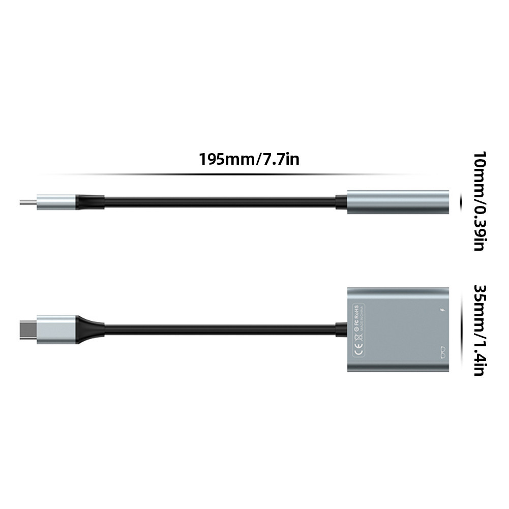 2 in 1 ฮับ USB-C PD100W ถ่ายโอนข้อมูล 10Gbps สําหรับแว่นตา AR | Shopee ...