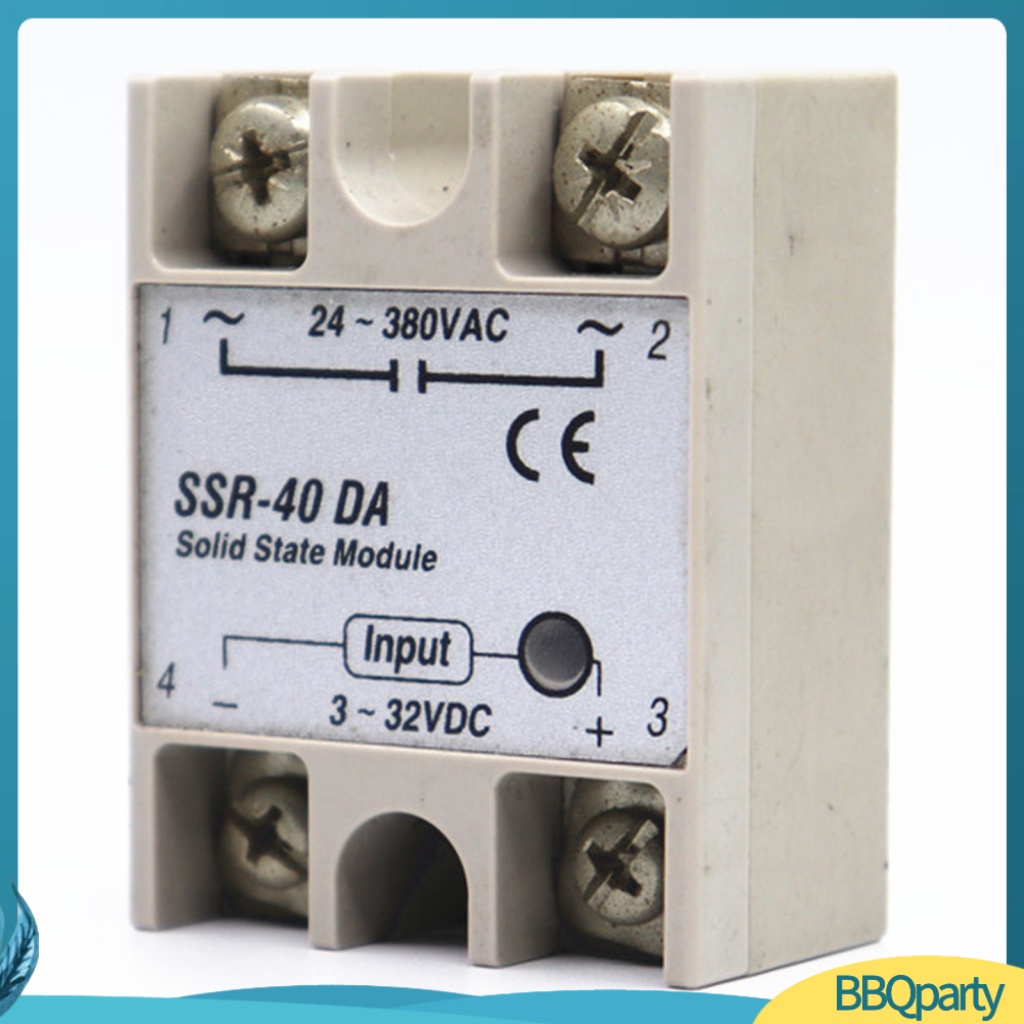 เฟสเดียว SSR-40DA 3-32VDC อินพุต 24-380V เอาต์พุต AC โลหะ Solid State Relay | Shopee Thailand