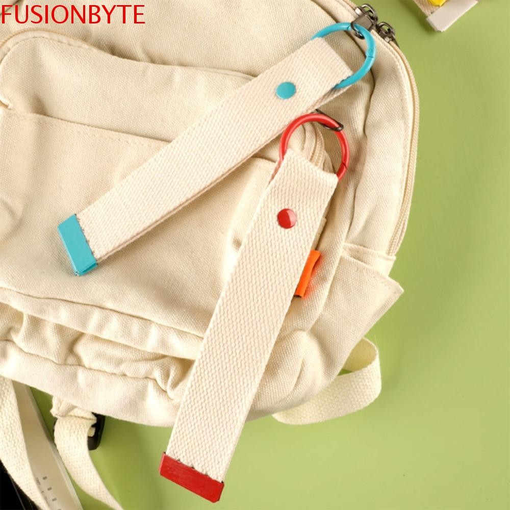Fusionbyte พวงกุญแจเชือกริบบิ้น, สีสันสดใสพวงกุญแจเรียบง่าย, ที่ใส่กุญแจ INS อเนกประสงค์ทนทาน ...
