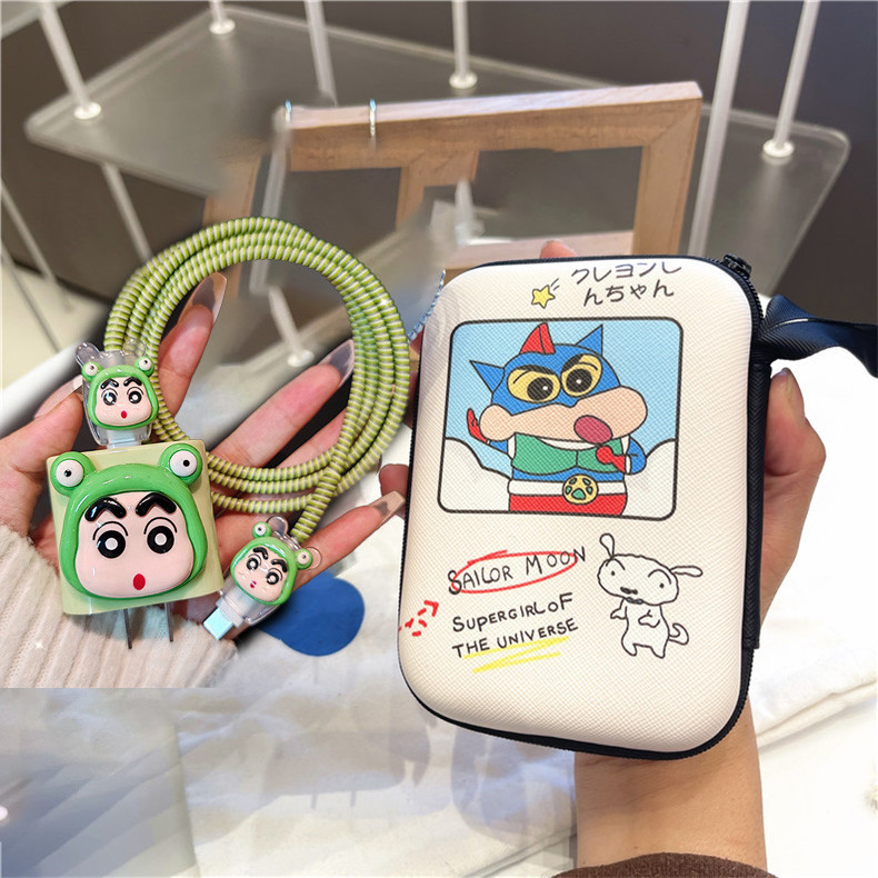 น่ารัก Crayon Shin-Chan Charger สําหรับ IPhone15 Pro Max 18W/20W ข้อมูล ...