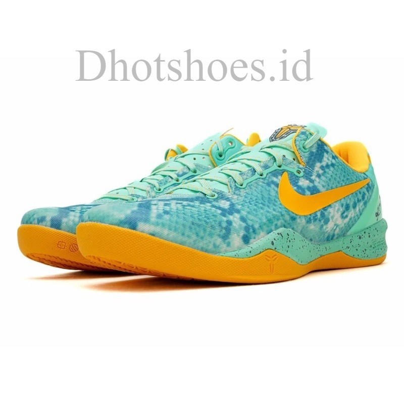 Sepatu Kobe 8 System Green Glow Laser สีส้ม High Premium Original ...