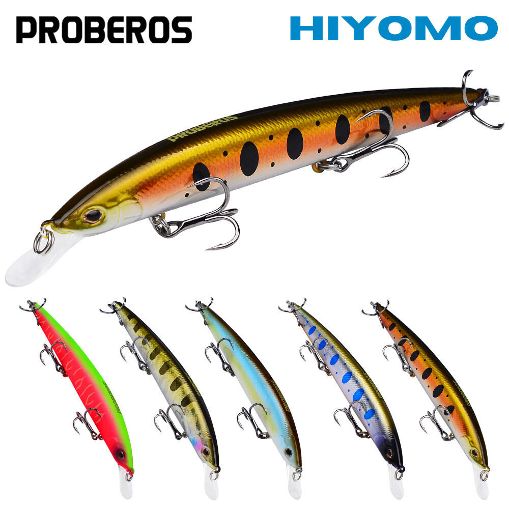 Proberos 1PCS Minnow Lure เหยื่อตกปลาลอยเหยื่อ 11.5 ซม.15 ซม.หล่อ Hard ...