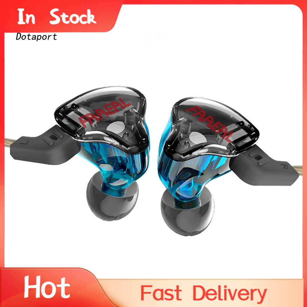 Kddt- FAAEAL หูฟังอินเอียร์ แบบมีสาย แจ็ค 35 มม. พร้อมสายเคเบิล ถอดออก ...