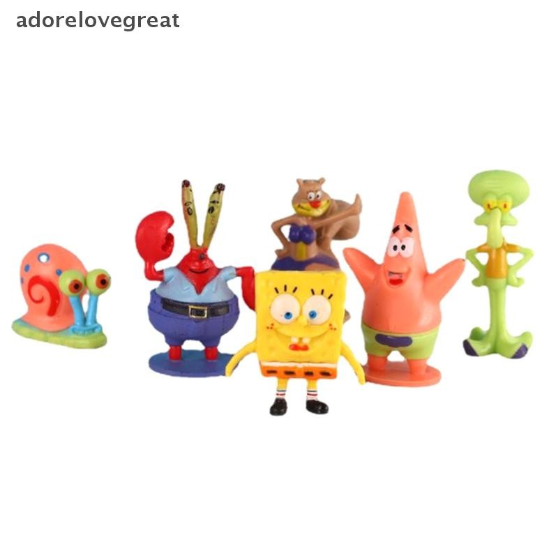 Alt Spongebob เด็กของขวัญวันเกิดชุดตัวเลขการกระทําการ์ตูนมินิตุ๊กตาตก ...