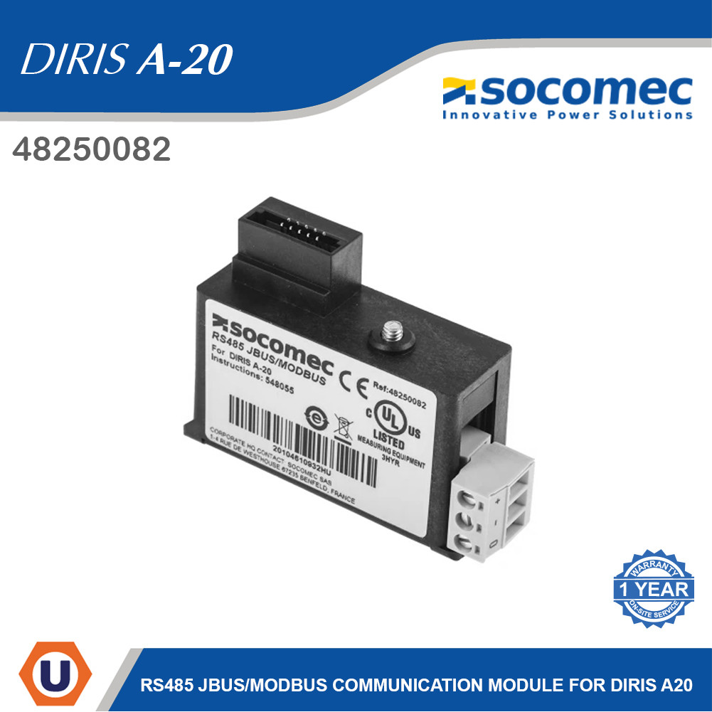 Socomec RS485 Modbus Communication Module for DIRIS A20 | 48250082 ...