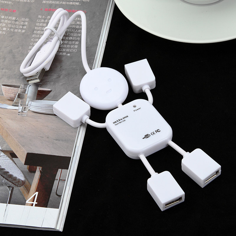 ฮับคอมพิวเตอร์ Humanoid 1-to-4 USB Expansion Hub Splitter อุปกรณ์เสริม ...