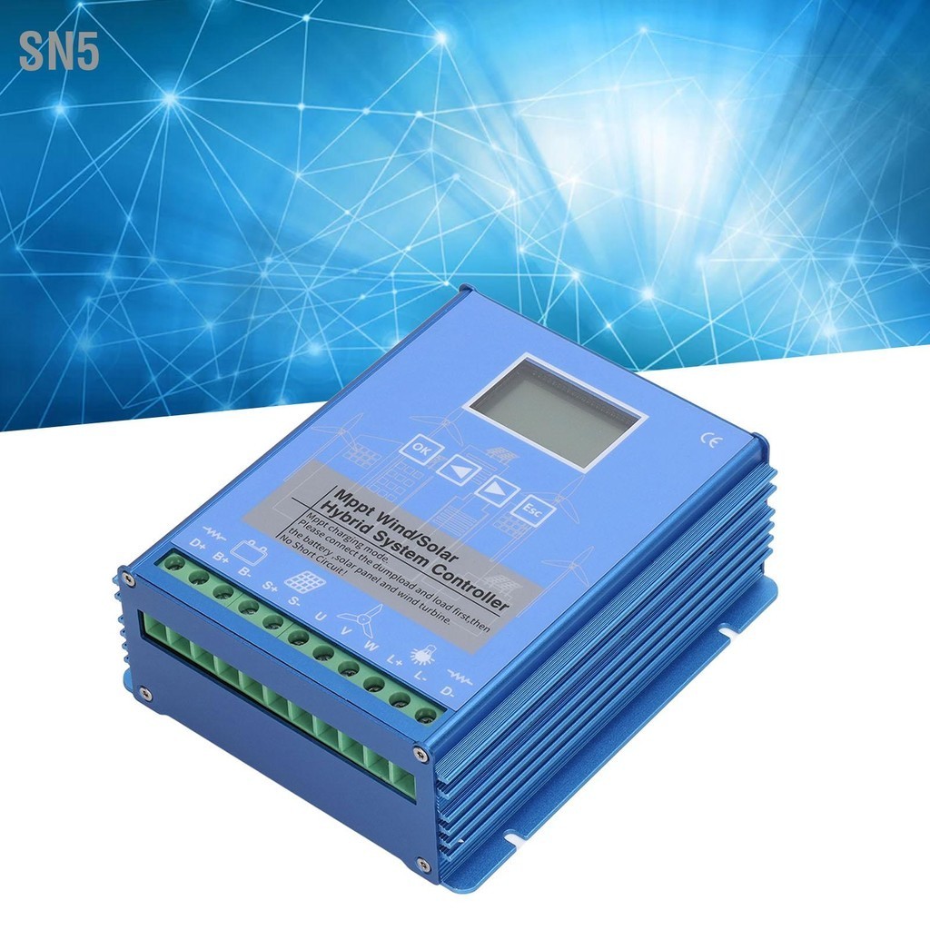SN5 ลมพลังงานแสงอาทิตย์ HYBRID Controller MPPT PWM ชาร์จ 800W 600W PV ...