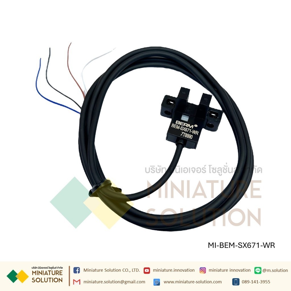 BEM-SX671-WR เซนเซอร์ก้ามปู Through Beam Photoelectric Sensor, Fork ...