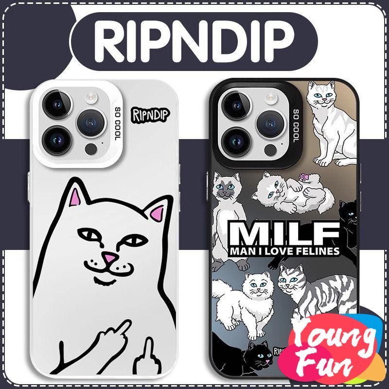 สําหรับ iPhone RIPNDIP แบรนด์เก๋ 14 XR 13 11 12 Pro Max 8 7 6 6S Plus X ...