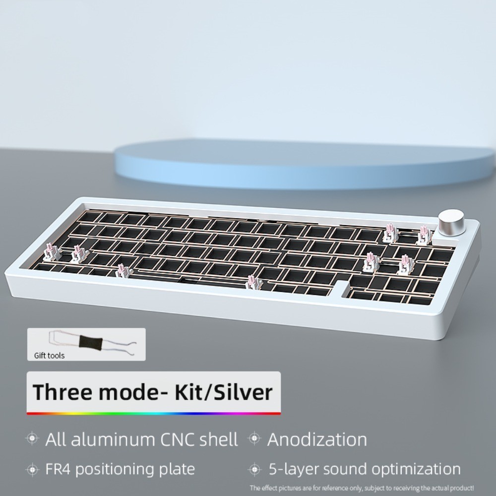 Mathew Tech AL65 Mechanical Keyboard Kit 3-mode Full CNC Aluminum ...