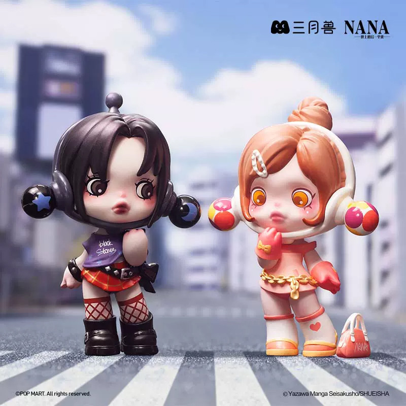 Pop Mart SKULLPANDA x NANA NANA Osaki & NANA Komatsu Doll Figure ...