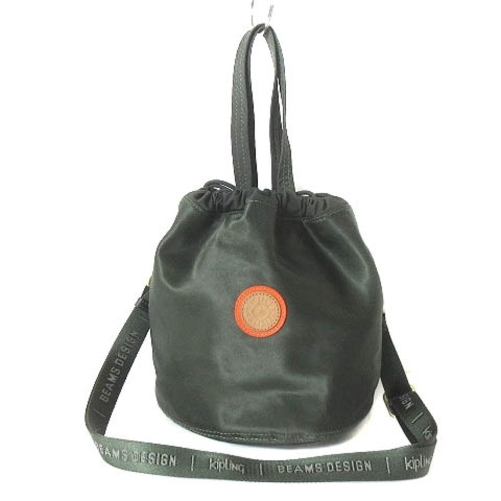 Kipling by BEAMS DESIGN กระเป๋าถือ สะพายไหล่ หูรูด สีเขียว ส่งตรงจาก ...