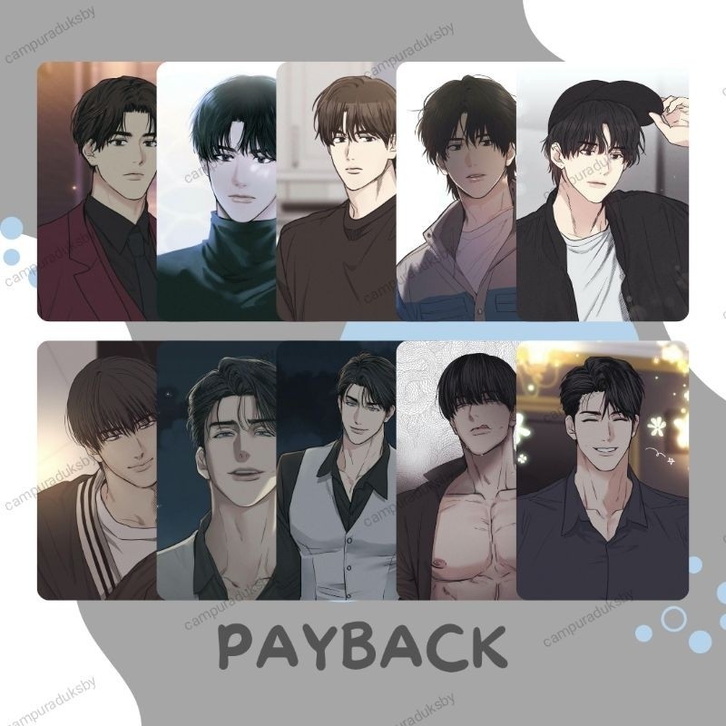 การ์ด GLOSSY ️ Photocard Payback Yaoi- Manhwa Card - เคลือบด้าน GLOSSY ...