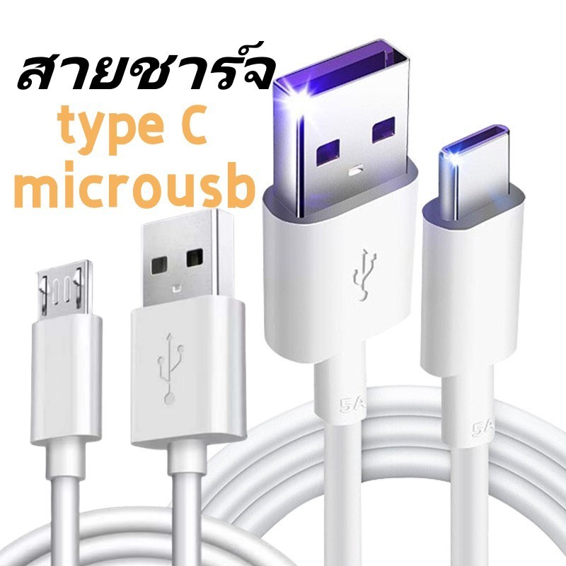 เตรียมจัดส่ง สายชาร์จ USB type C ยาว 1เมตร /2เมตร สายชาจ microusb สาย ...