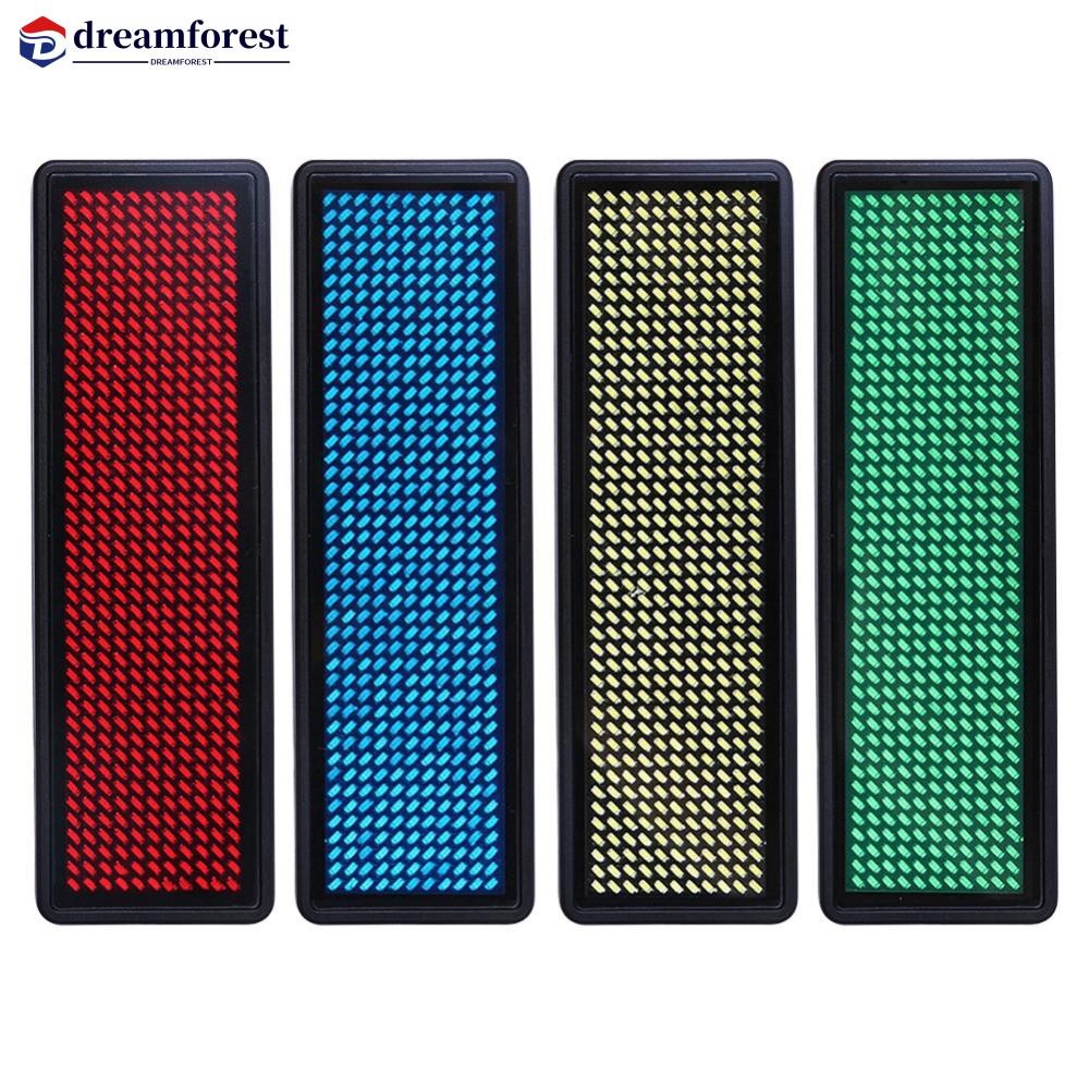 DFS Mini LED Digital Programmable แบบชาร์จไฟได้ Scrolling ชื่อข้อความ ...