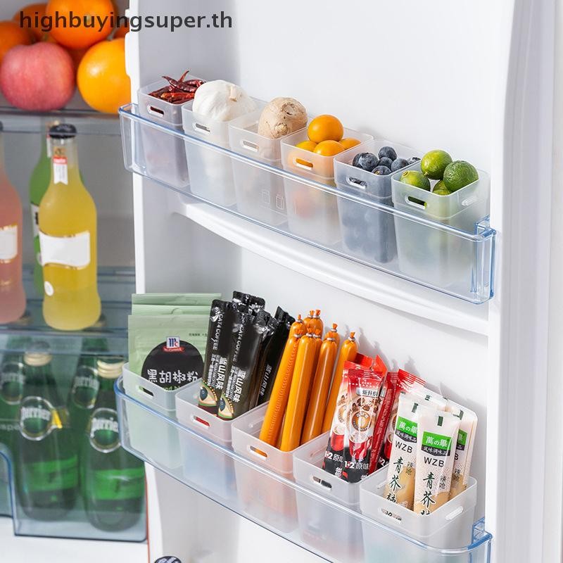 Hrth ตู้เย็นอาหารกล่องเก็บของสดตู้เย็นประตูด้านข้างผลไม้ผักเครื่องเทศ ...