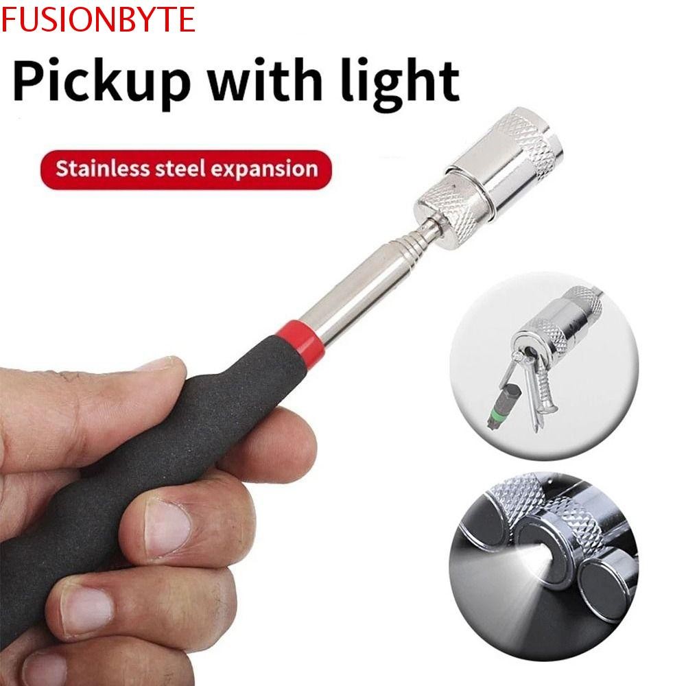 Fusionbyte Telescopic ปากกาแม่เหล็ก,ปรับขยายแม่เหล็ก Pick Up เครื่องมือ,มือถือ LED สกรู Nut Bolt ...
