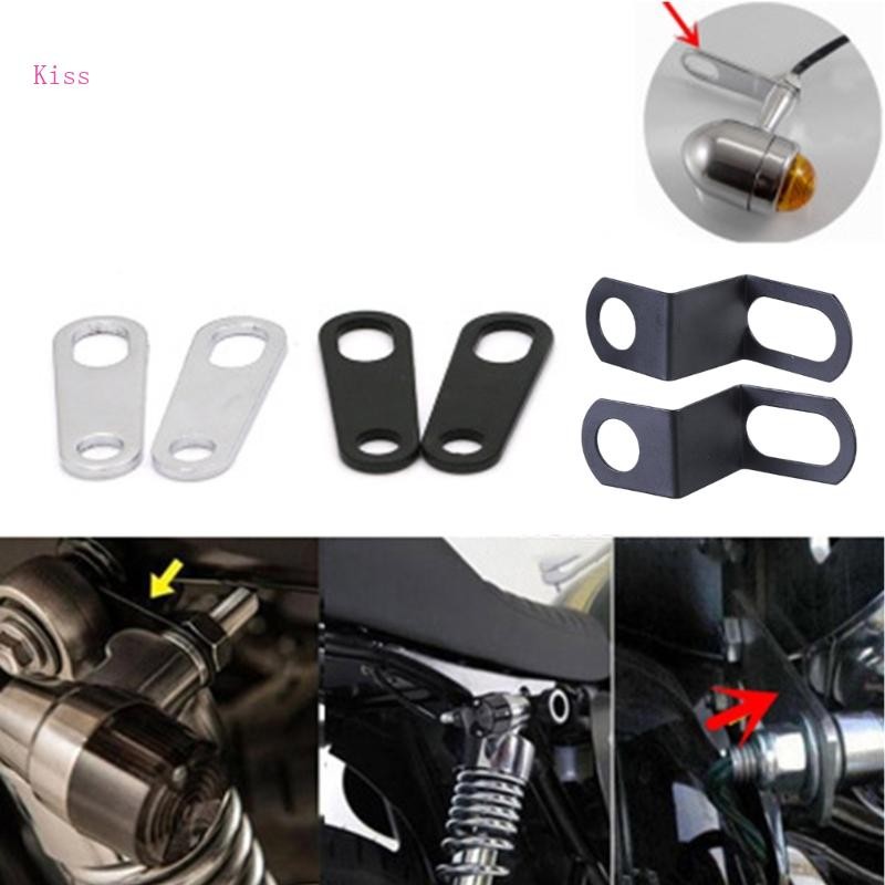 Kiss Motorcycle Relocation Fork Clamps 2 ชิ้นไฟเลี้ยวโคมไฟ Shock Mount ...
