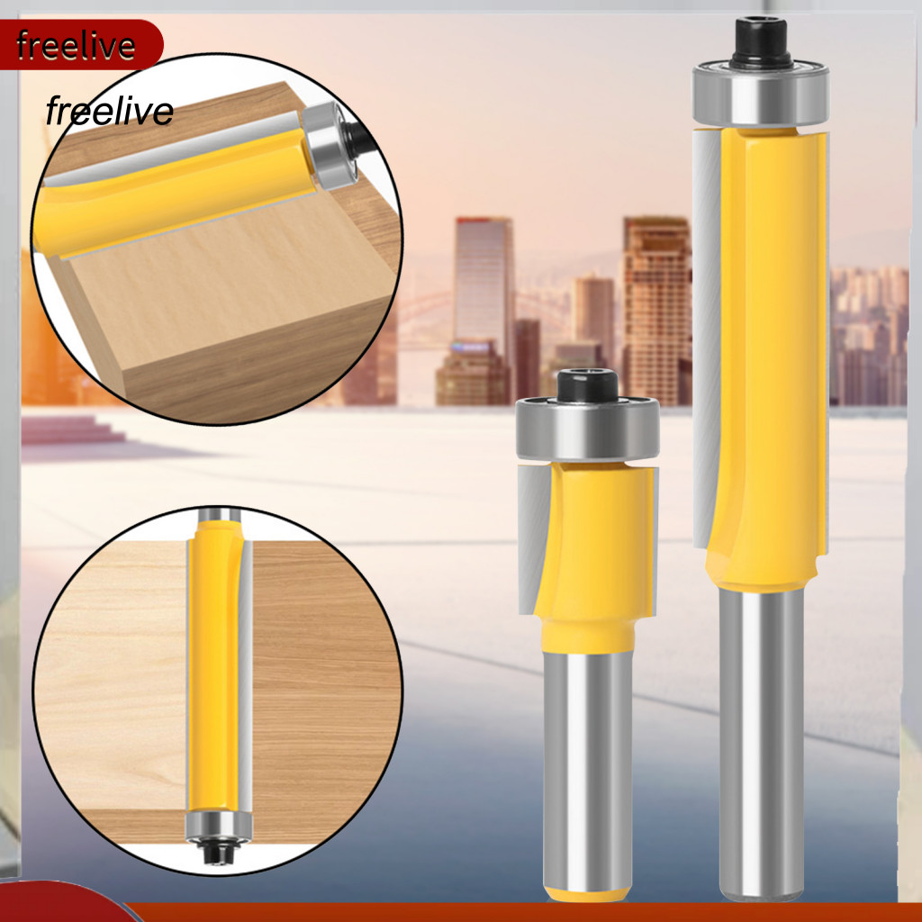 ฟรีสด| Flush Trim Router Bit แบริ่งป้องกัน Tear-Out รอบ Shank 8 มม. ...