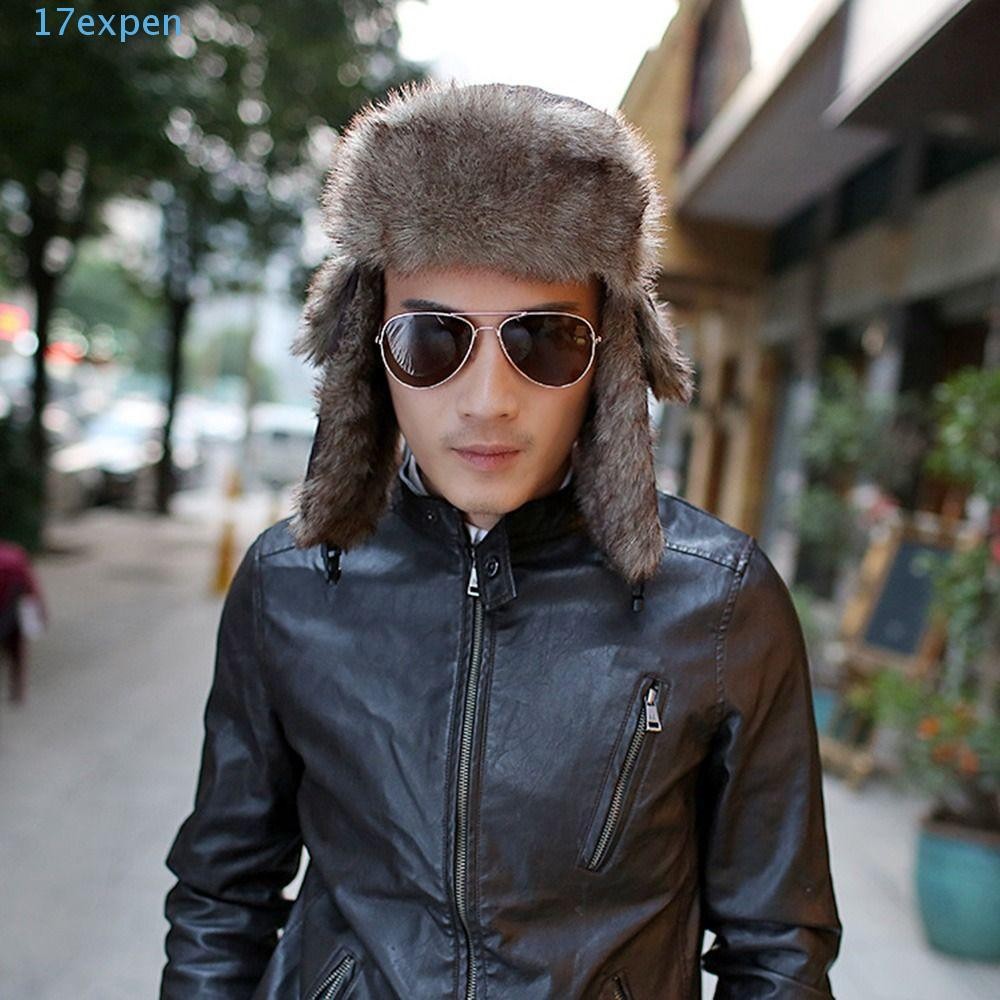 Expen หมวกบอมเบอร์ ขนเฟอร์เทียม กันลม ให้ความอบอุ่น ฤดูหนาว สําหรับ ...