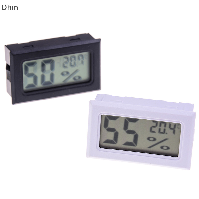 [Dhin] เครื่องวัดอุณหภูมิความชื้นดิจิทัล lcd ขนาดเล็ก COD | Shopee Thailand