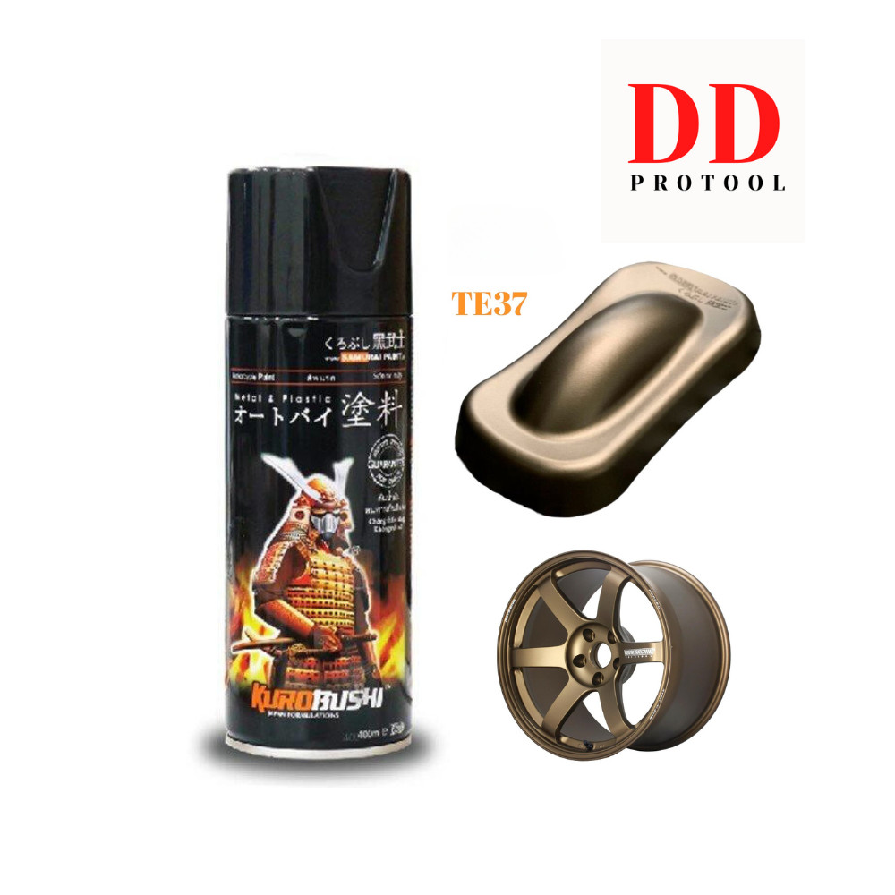 สีสเปรย์ซามูไร SAMURAI TE37 Titanium Bronza สีบรอนซ์ไทเทเนียม (สีน้ำตาล ...