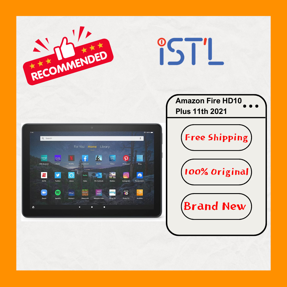 Amazon Fire HD 10 Plus 11th Generation, 2021 Tablet - 32 GB Slate ...