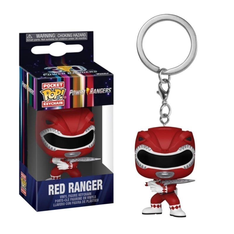Funko Pop! พวงกุญแจ Mighty Morphin Power Rangers ครบรอบ 30 ปี - Red ...