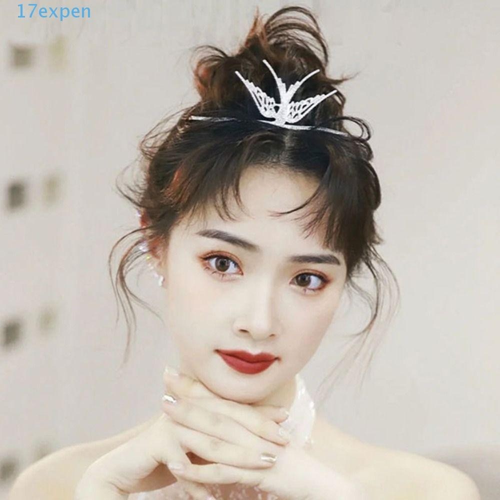 Expen มงกุฎคาดศีรษะ ประดับคริสตัล พลอยเทียม เพทาย รูปนก เครื่องประดับ ...