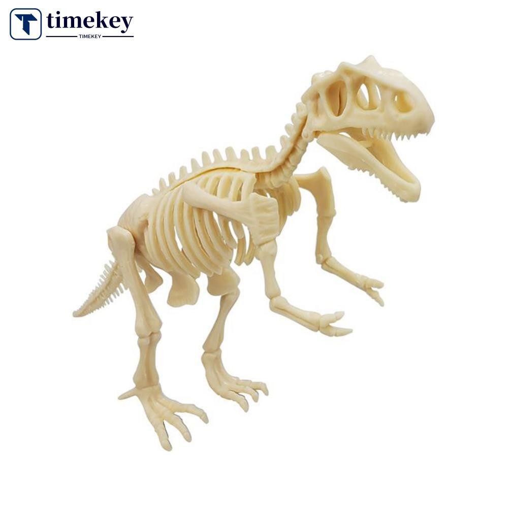 TME จําลองไดโนเสาร์ฟอสซิลโครงกระดูกพลาสติกรุ่นเด็ก DIY Handmade ...