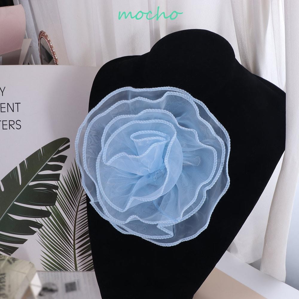 Mocho Organza ดอกไม้ขนาดใหญ่ Patch, Multi-layer หน้าอกดอกไม้เสื้อผ้า Patch, ชุดแต่งงาน 3D ...