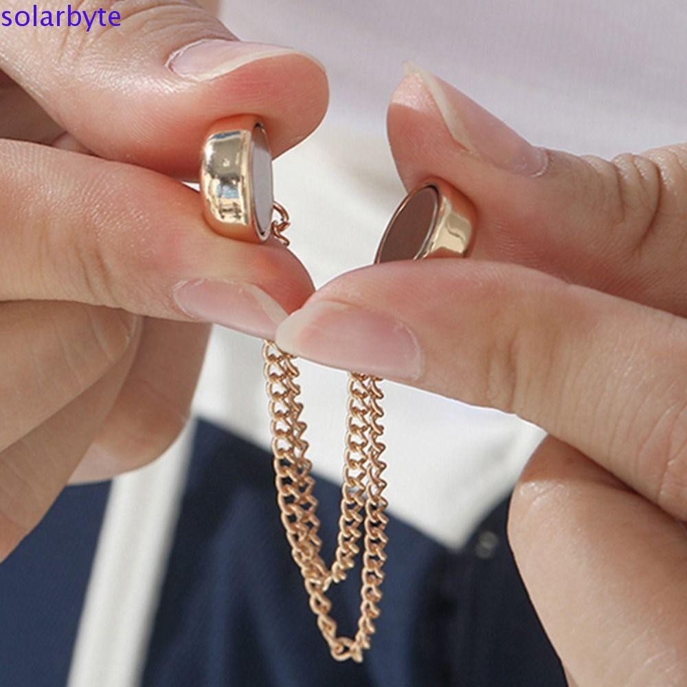 Solarbyte คลิปหนีบเสื้อผ้าแม่เหล็ก, ปุ่มโลหะ Shorten คลิปหนีบกางเกง, แฟชั่น Non-hole เอวหัวเข็ม ...